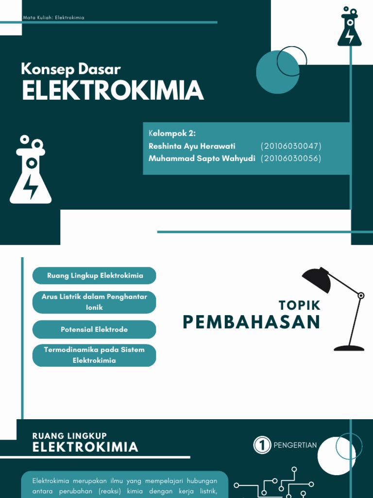 Konsep Dasar Elektrokimia 1 | PDF