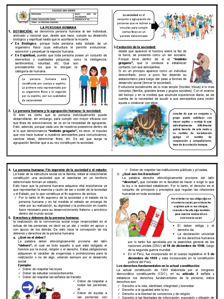 La Persona Humana y su Rol Social | PDF