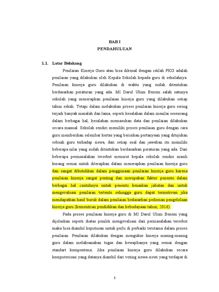 Bab - I - Baihaqi - Rev - Sempro - V2 Sudah Revisi | PDF | Bisnis