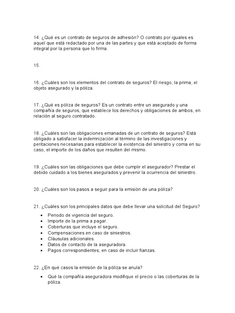 Cuestionario | PDF | Reaseguro | Seguro