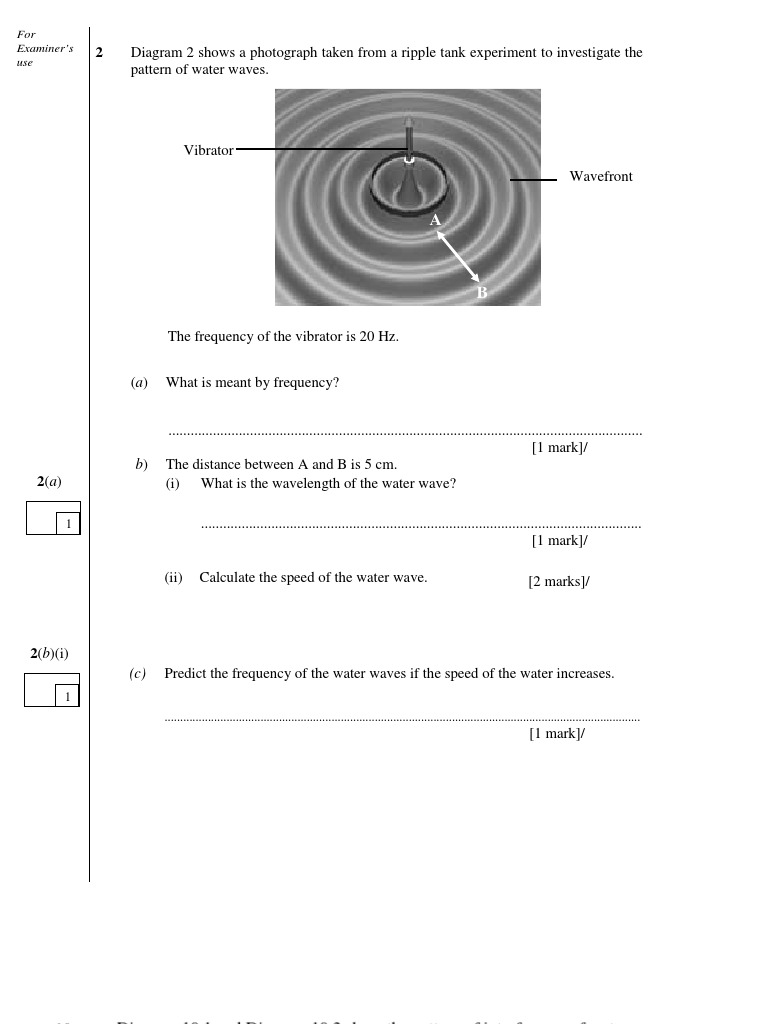 Ripple Tank Experiment Analysis | PDF