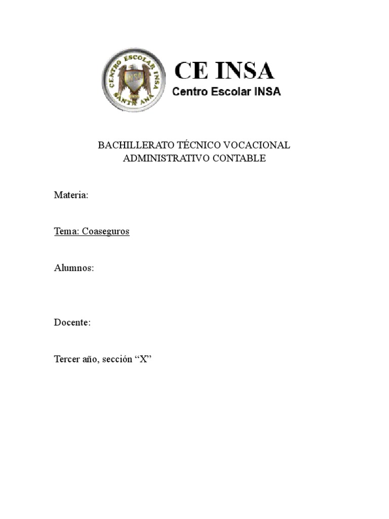 Coaseguros Doc 2 | PDF | Seguro | Reaseguro