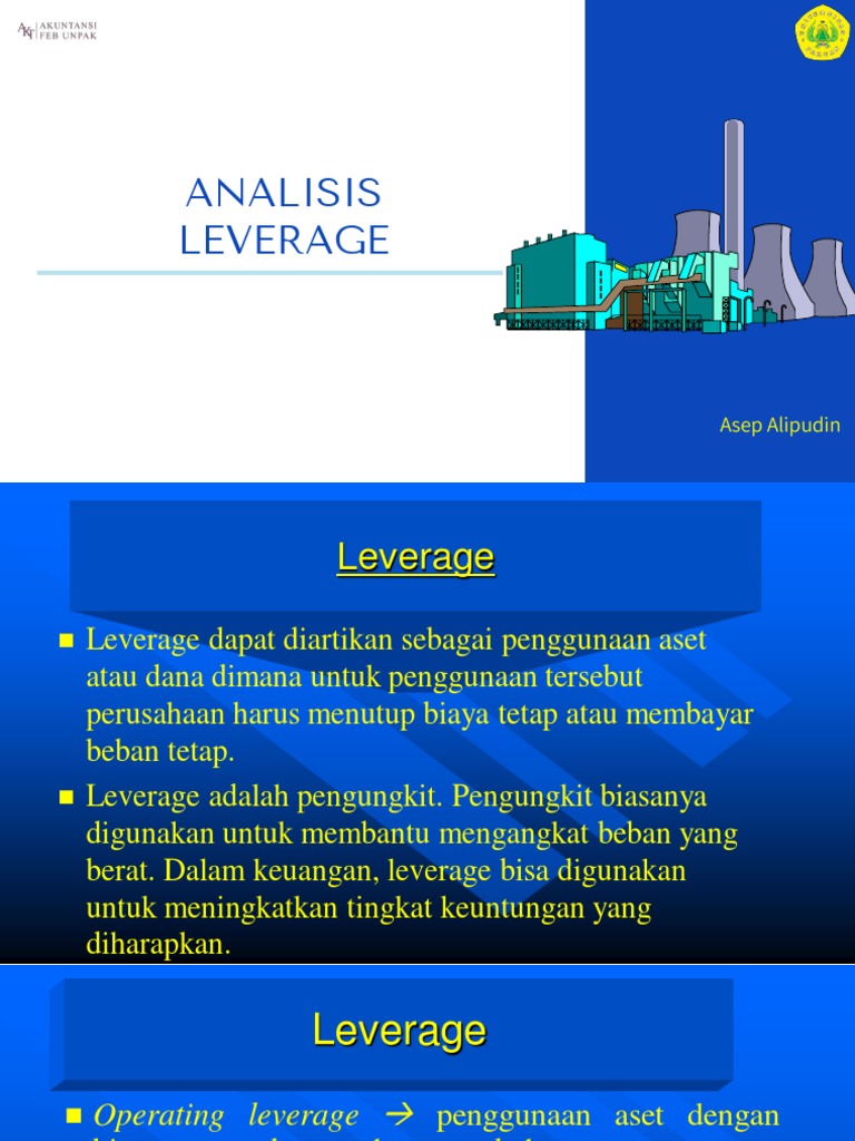 Analisis Leverage: Asep Alipudin | PDF | Bisnis | Pengelolaan Keuangan & Uang