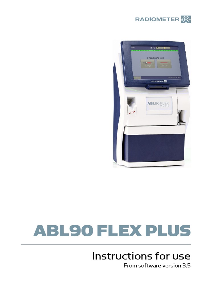 Abl90 Flex Plus: Instructions For Use | PDF | Calibration | Data