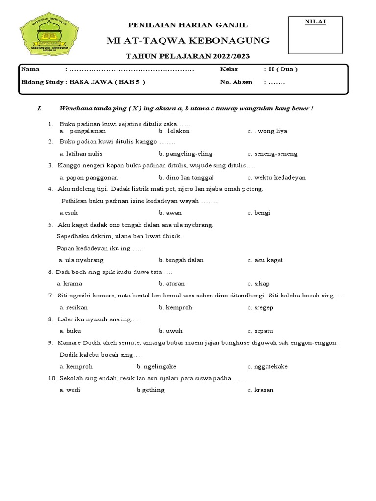 Ph Basa Jawa Wulangan 5 Pdf