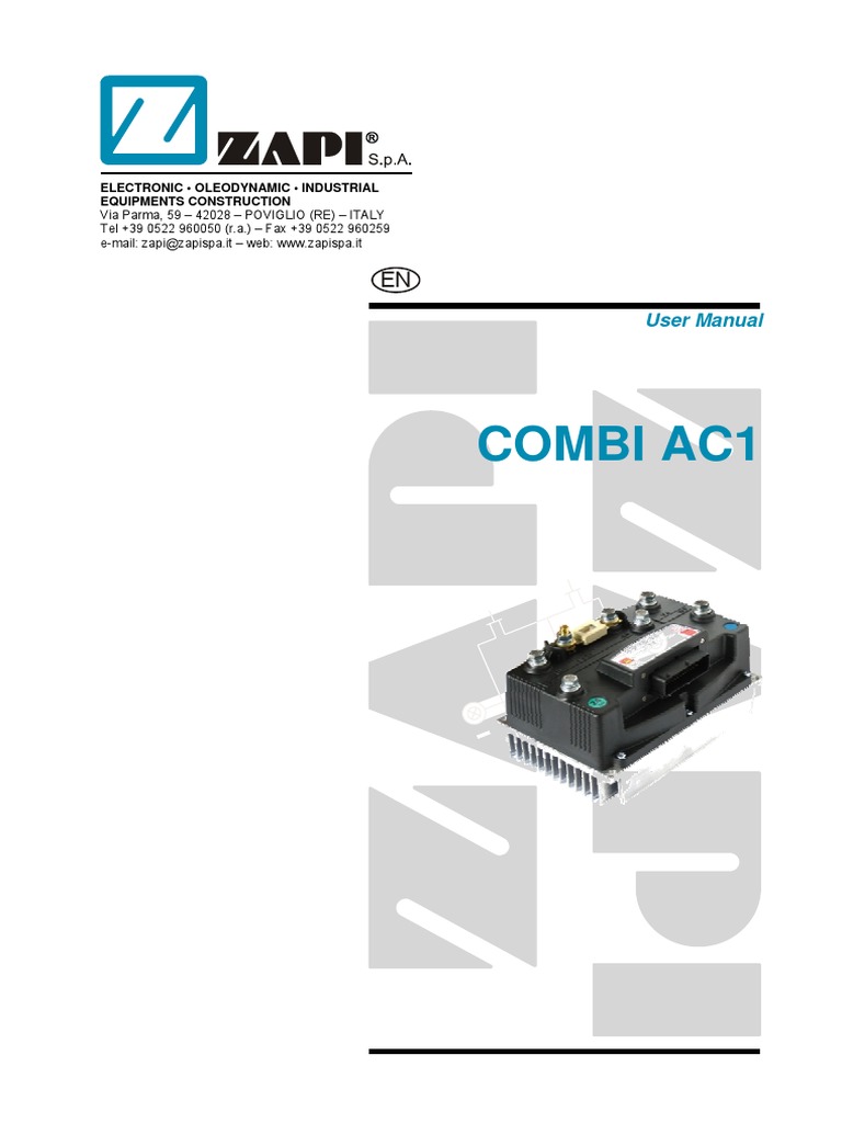 Zapi Combi AC1 | PDF | Electromagnetic Compatibility | Electrostatic Discharge