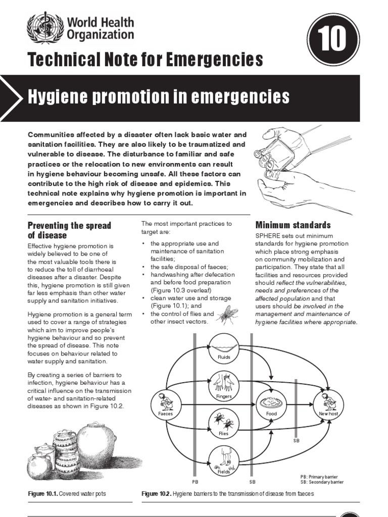 Hygiene Promotion in Emergencies Guide | PDF | Hygiene | Facilitator