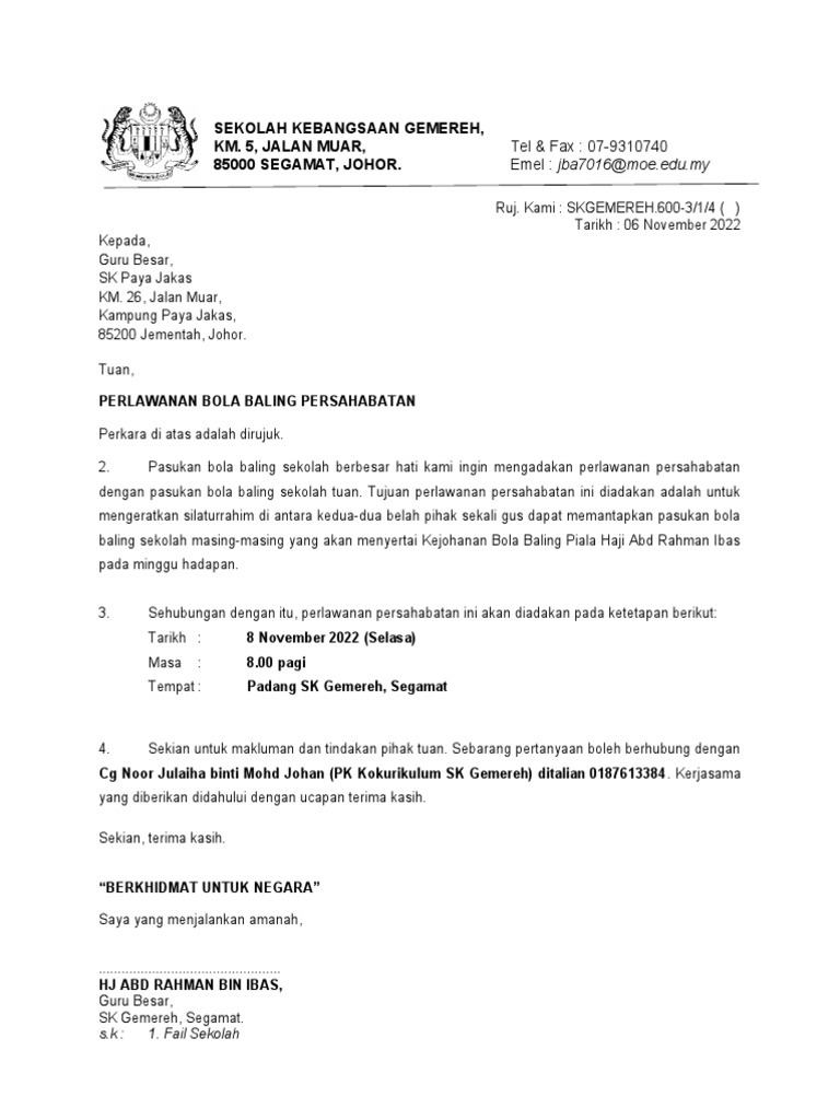 Surat Perlawanan Persahabatan | PDF