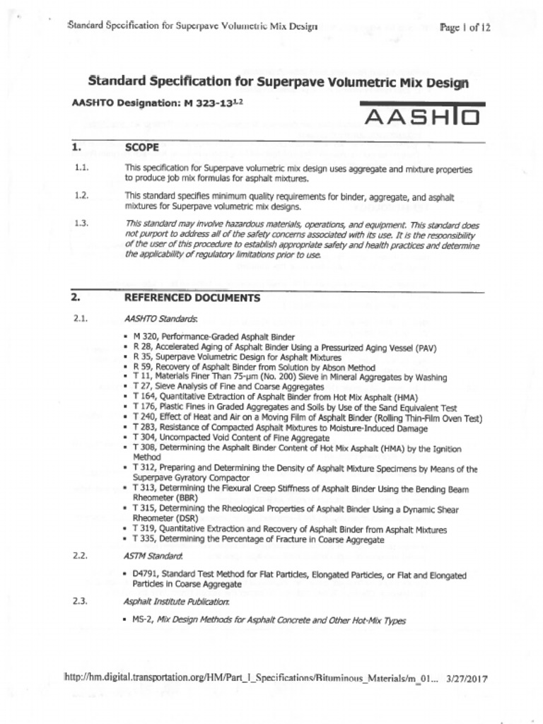 Aashto M 323-13 | PDF