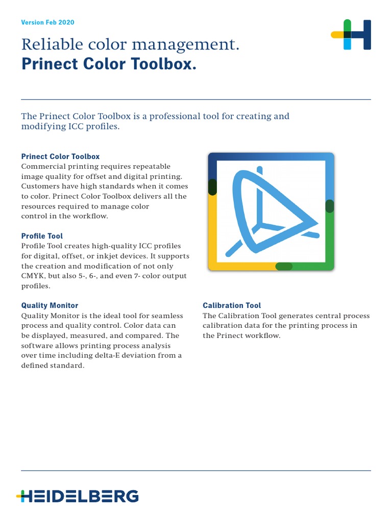 Prinect Color Toolbox: ICC Profiles & PDF Tools | PDF | Graphic Design | Computing