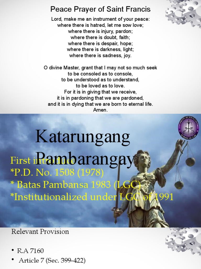Barangay Justice System | PDF | Mediation | Complaint
