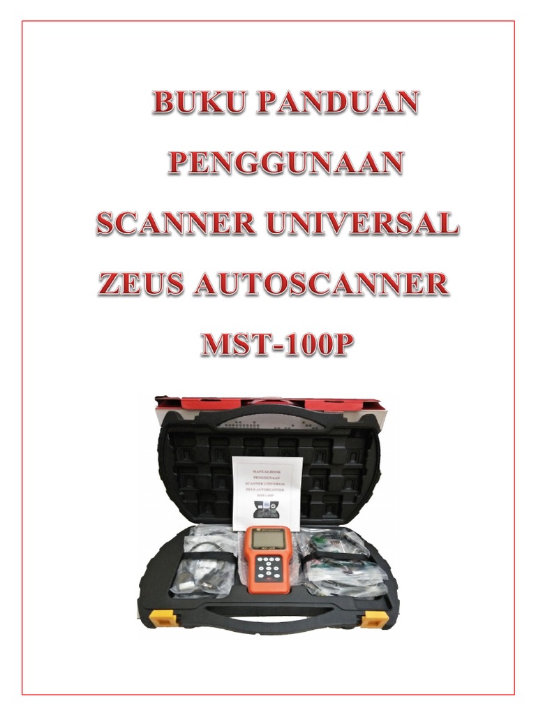 06. TUTORIAL CARA PENGGUNAAN SCANNER MST-100P | PDF