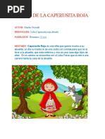 Obra de Teatro - Caperucita Roja | PDF | Caperucita Roja