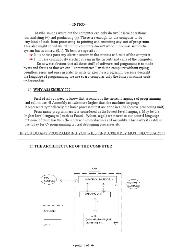 Assembly Homework Pdf Computer Programming Central Processing Unit