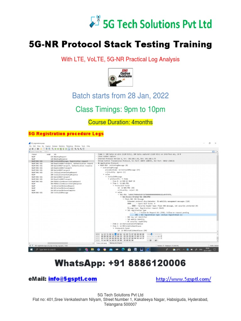 5G-NR Protocol Stack Testing Training | PDF | Network Protocols ...