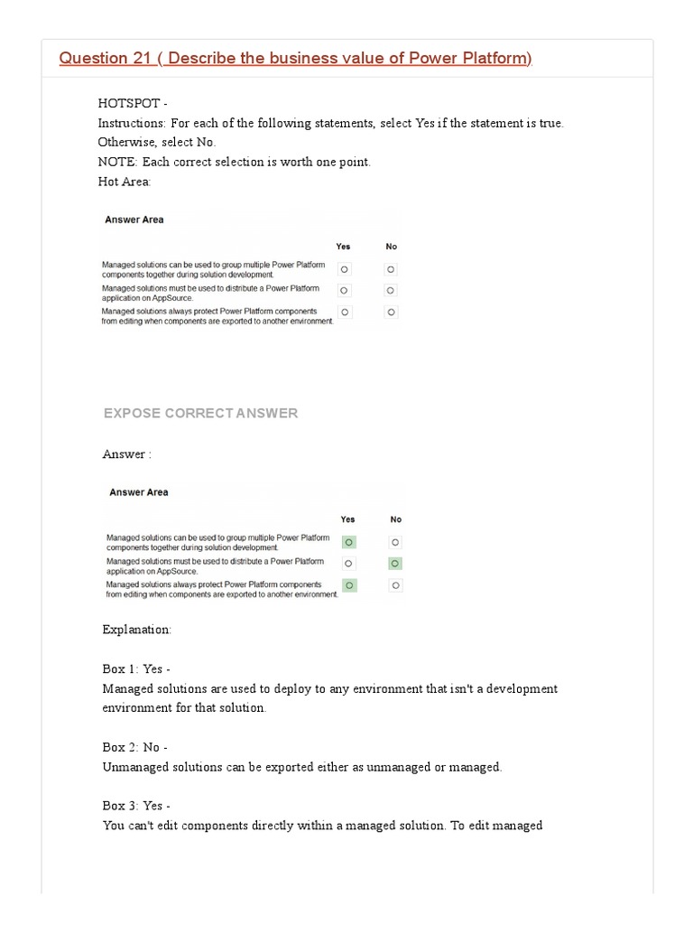 Microsoft PL-900 Exam - Questions and Answers - CertLibrary - Com-Pg3 | PDF | Mobile App ...