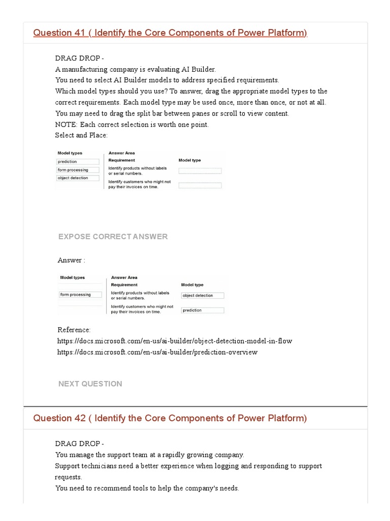 PL-900 Power Platform Exam Questions | PDF | Information Technology ...