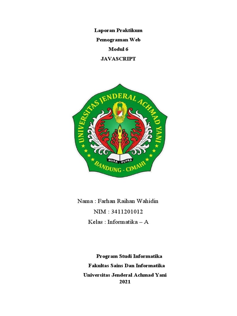 Laporan Praktikum JavaScript | PDF | Bisnis