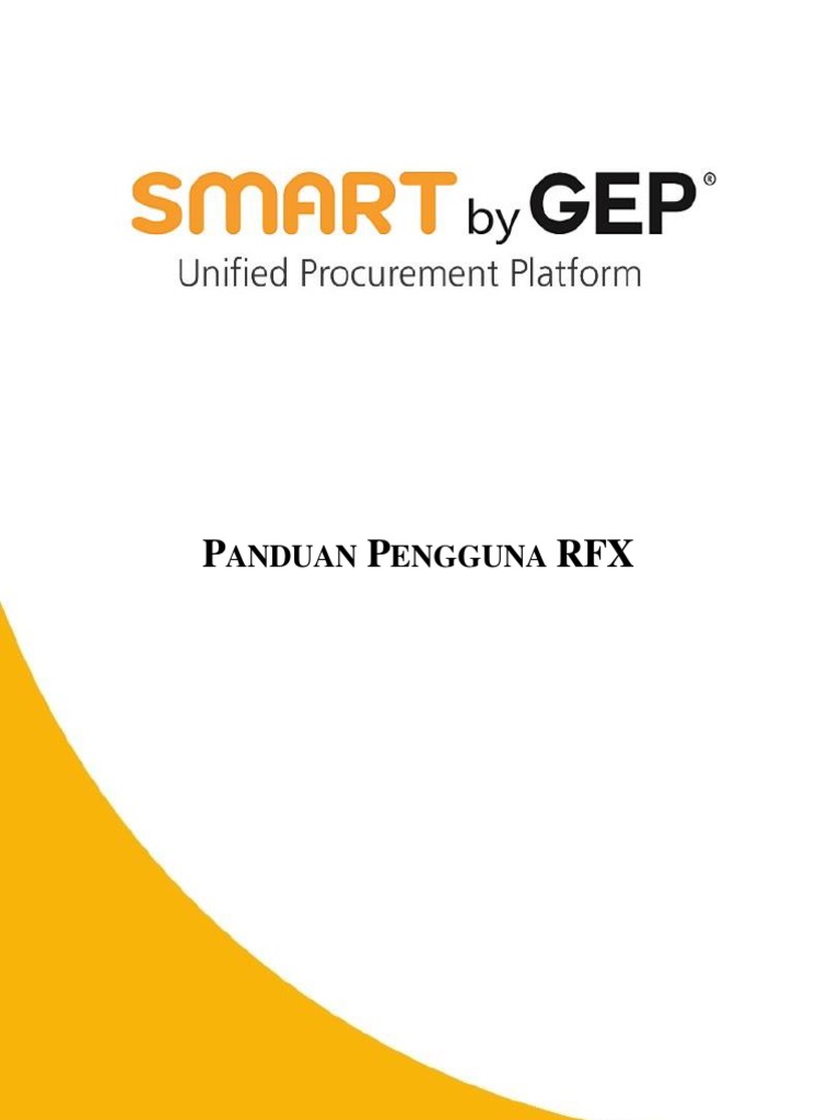 SMART GEP - RFX-Panduan-Pengguna-Penyedia | PDF