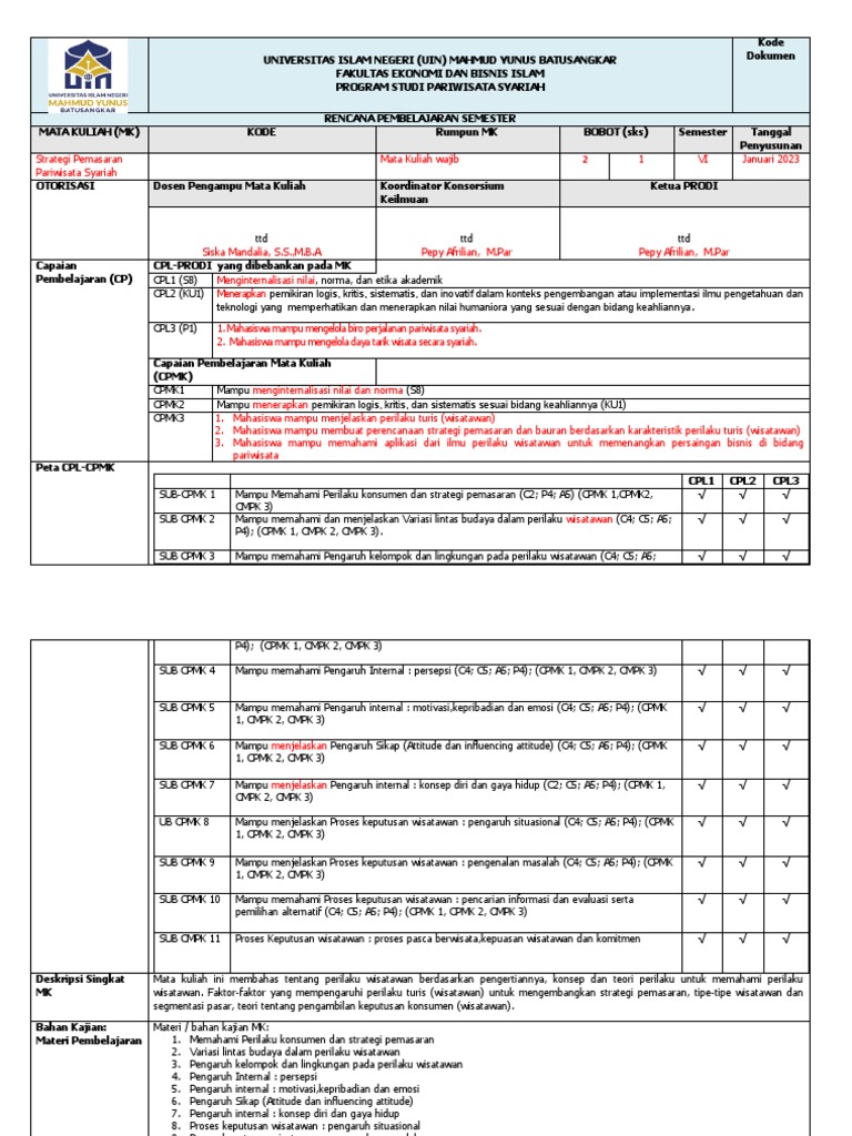 RPS Tourist Behavior | PDF