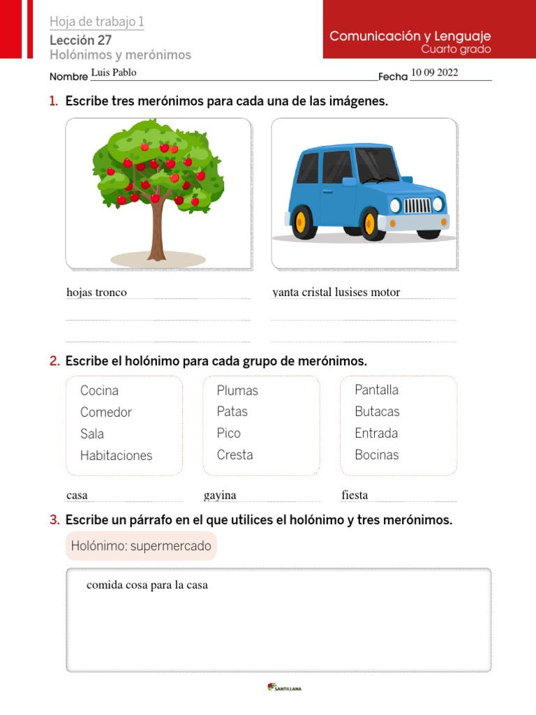 Leccion 27 Hoja 1 | PDF