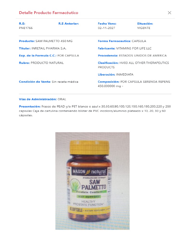 Saw Palmetto.. | PDF