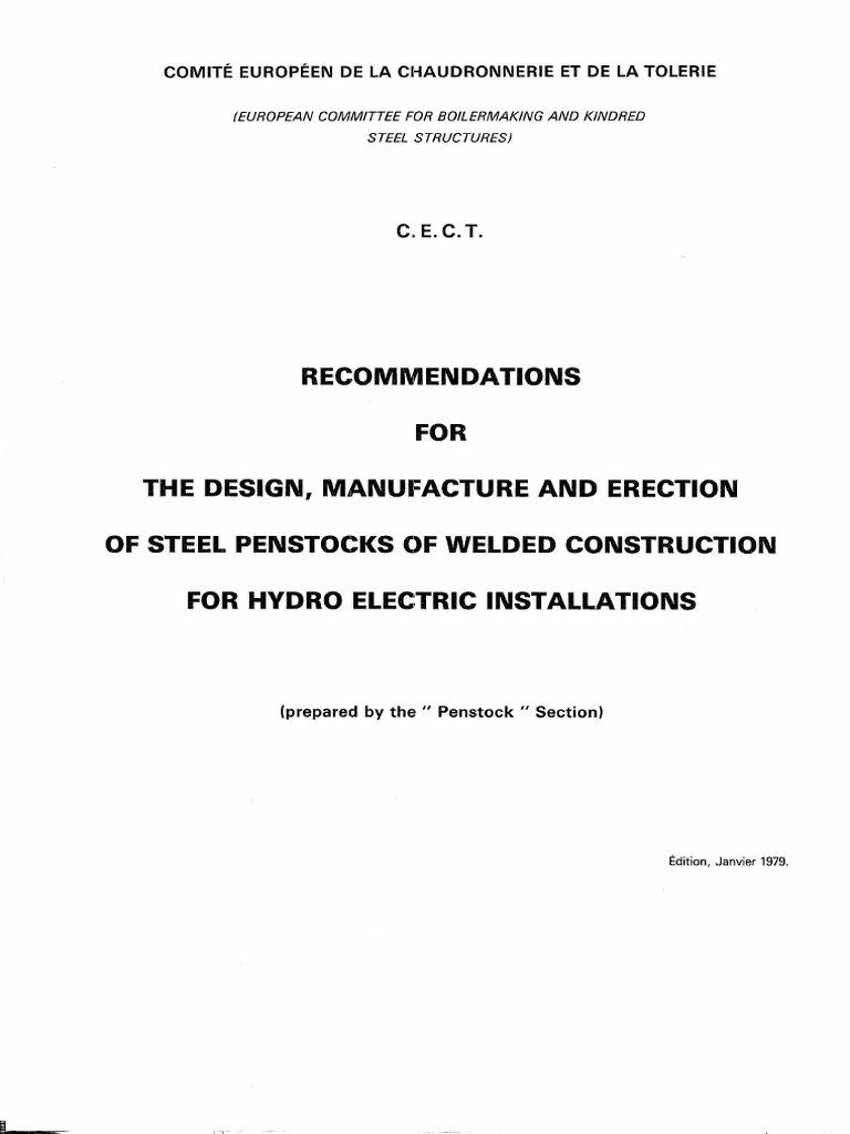 Recommendations FOR The Design, Manufacture and Erection of Steel ...