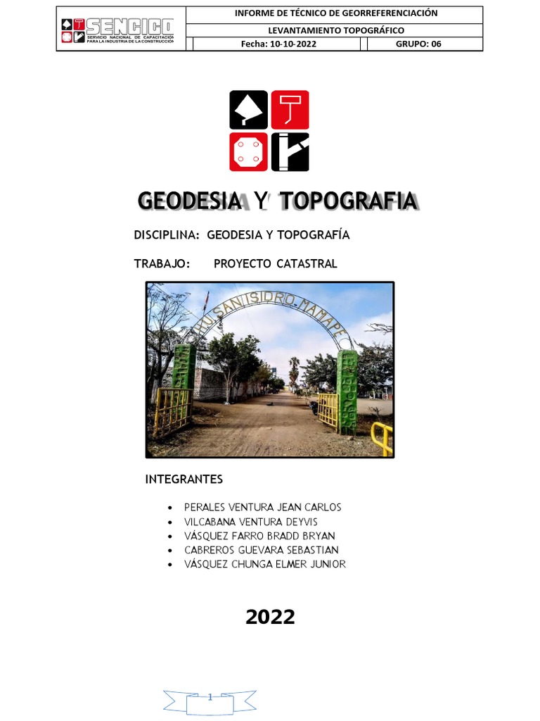 Disciplina: Geodesia Y Topografía Trabajo: Proyecto Catastral | PDF | Propiedad | Planificación ...