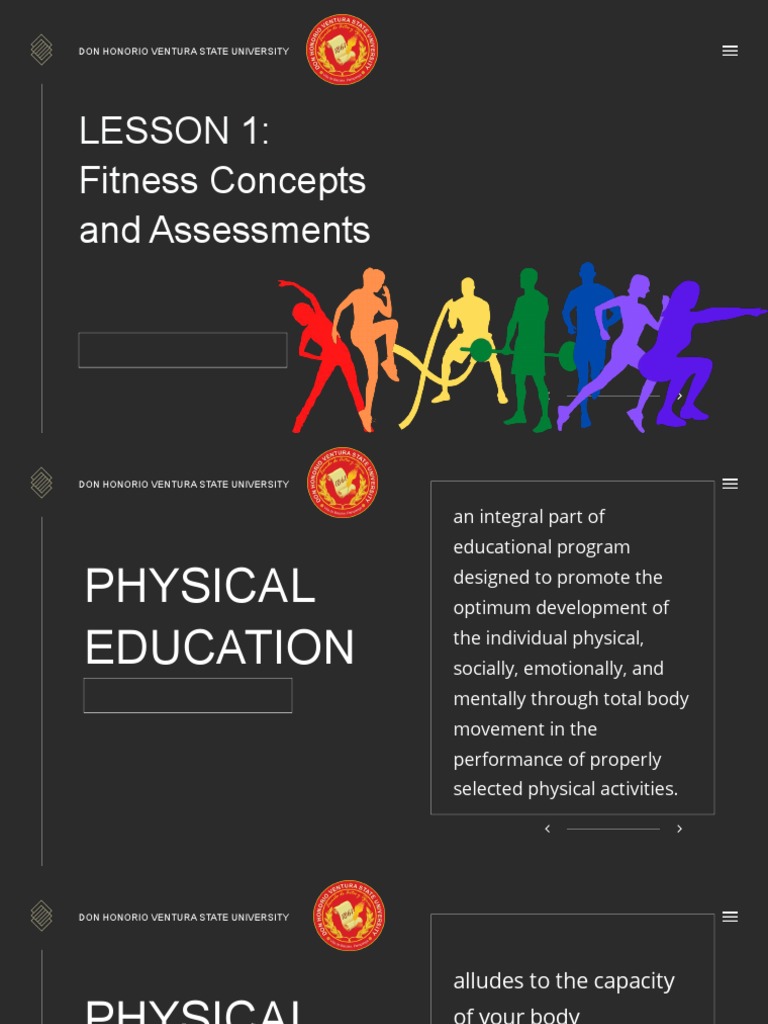 Lesson 1 PHYSICAL FITNESS COMPONENTS | PDF | Physical Fitness | Flexibility (Anatomy)