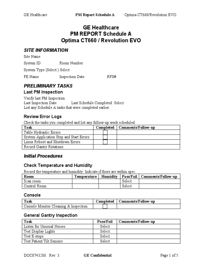 DOC0743280r3 ScheduleA PM Report | PDF | Equipment | Manufactured Goods