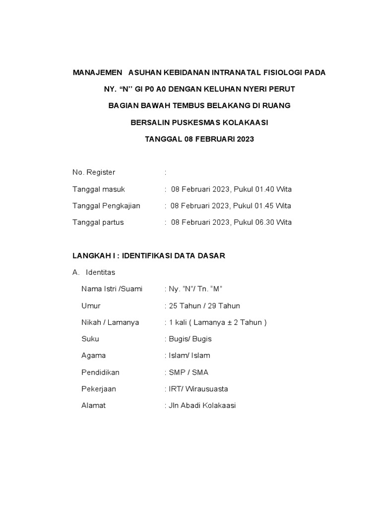 Askeb Inc Fisiologi | PDF