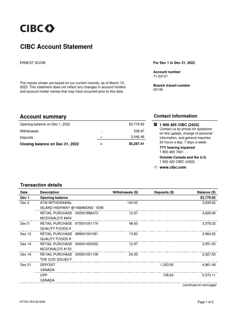 Online Statement | PDF | Fee | Automated Teller Machine
