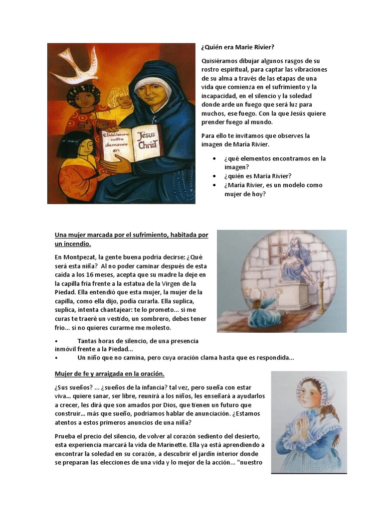 Quién Era Marie Rivier | PDF | Amor | Jesús
