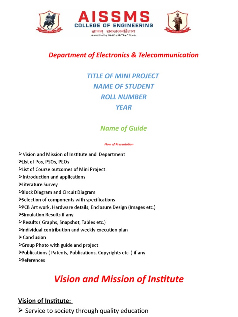 Mini Project PPT Sample | PDF | Engineering | Troubleshooting
