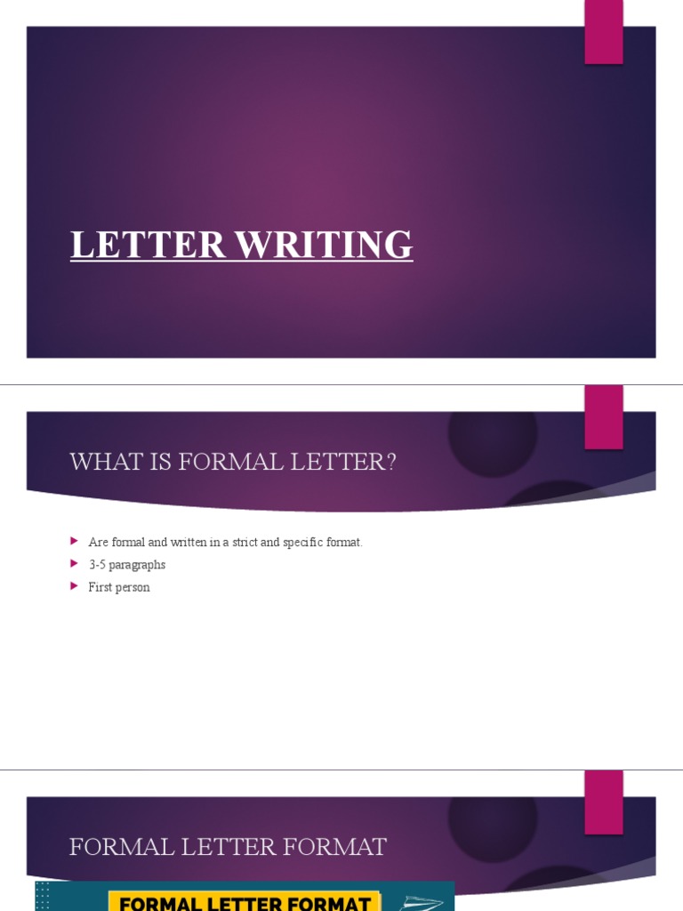 Letter Writing Notes | PDF | General Fiction
