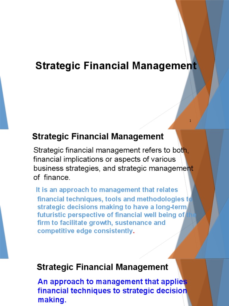 Strategic Financial Management | PDF | Working Capital | Strategic Planning