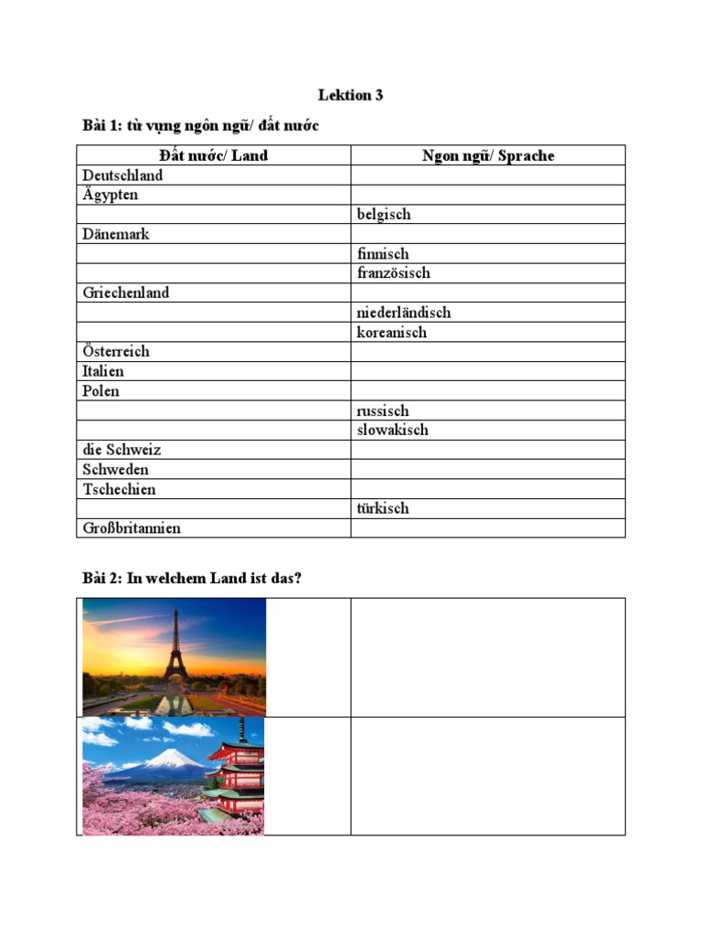 Lektion 3 (A1) | PDF