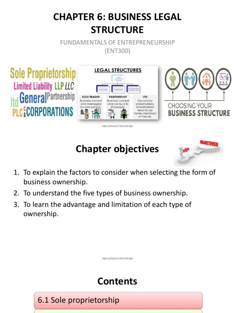 Chapter 6: Business Legal Structure: Fundamentals of Entrepreneurship (ENT300) | PDF | Limited ...
