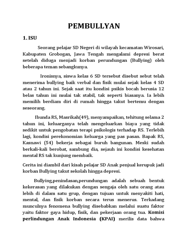 PEMBULLYAN | PDF