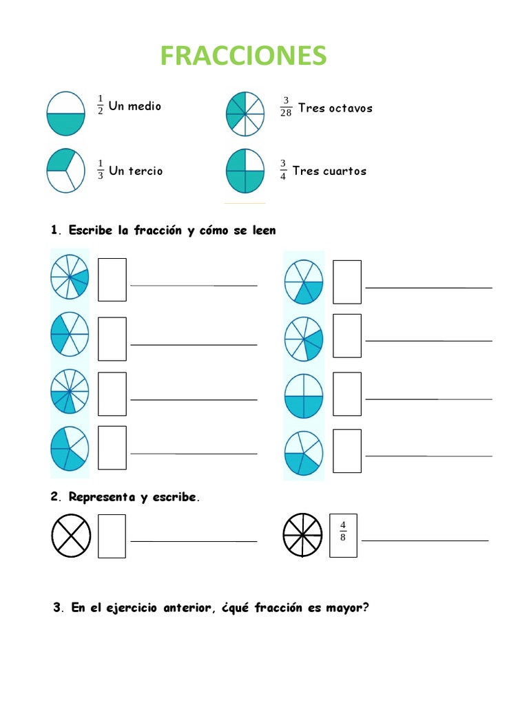 Cómo escribir fracciones correctamente | PDF
