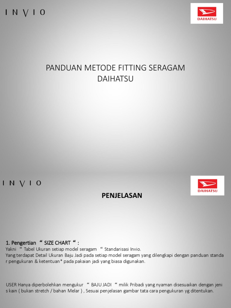 Size Chart Seragam Dso 2022 | PDF