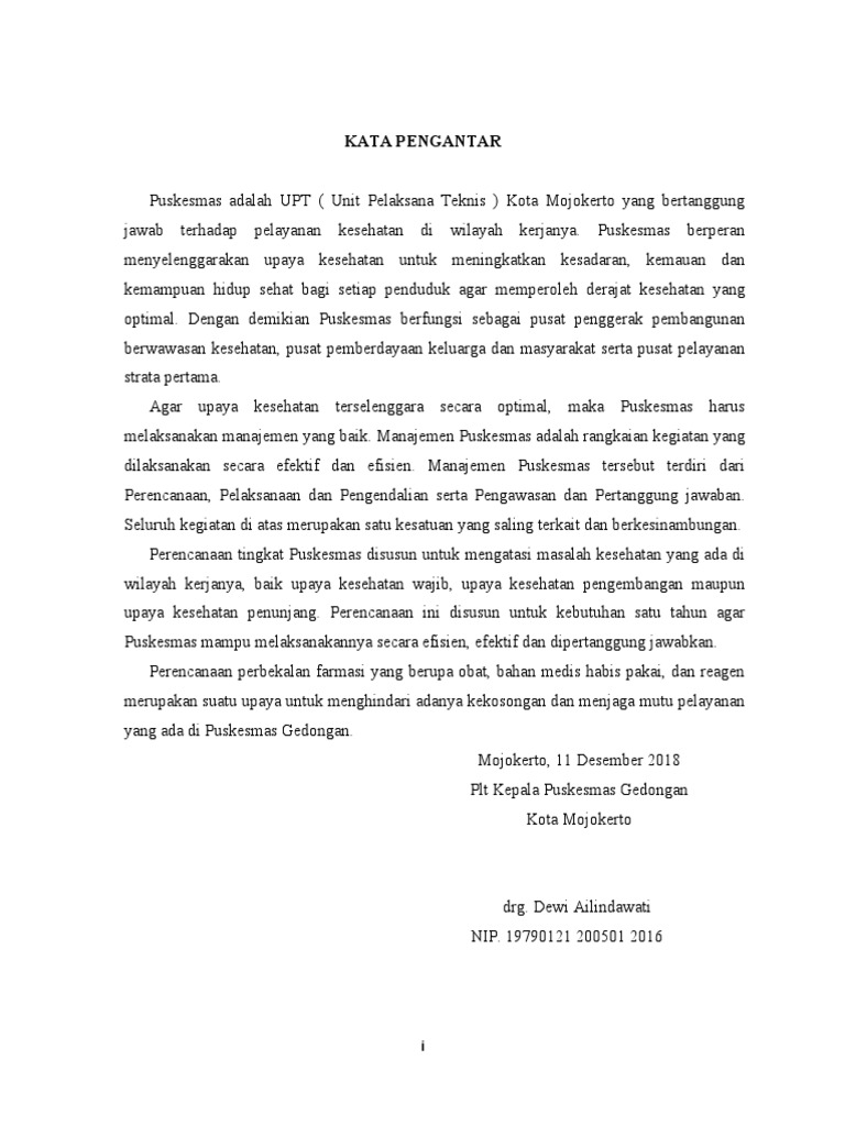 Kata Pengantar Dan Daftar Isi | PDF