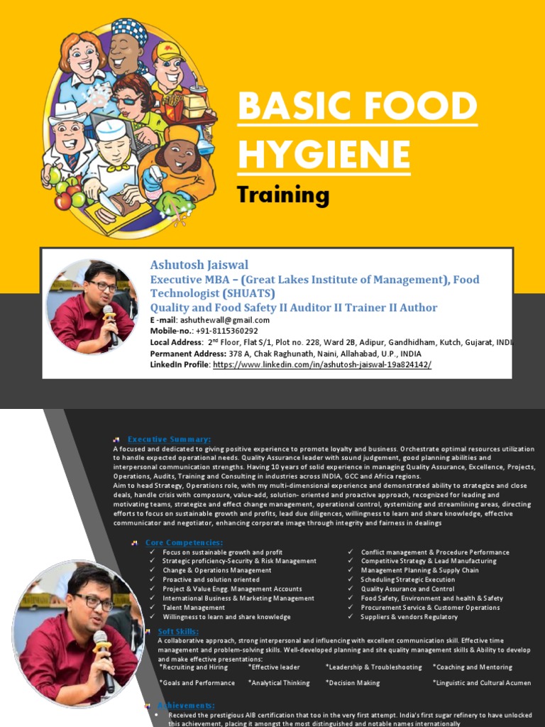 Basic Food Hygiene Training | PDF | Mold | Food Safety