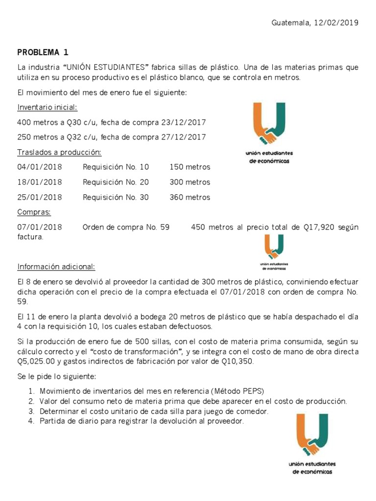 Enunciado 1 | PDF | Salario | Economias
