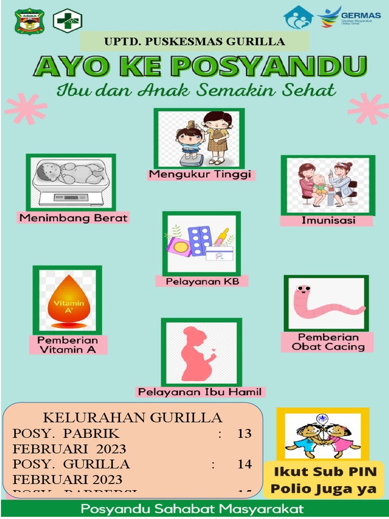 Menu Piskip dan Posyandu Prima | PDF