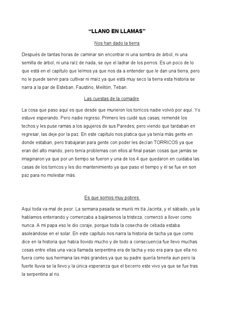 Llano en Llamas | PDF