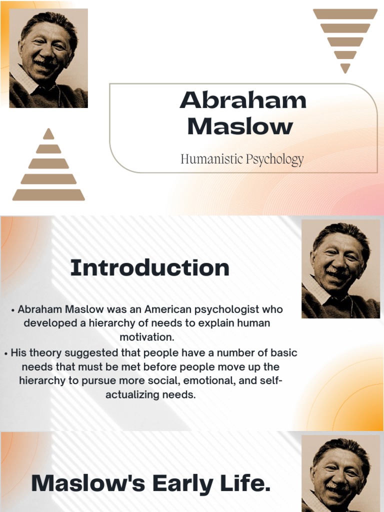 Abraham Maslow | PDF | Humanistic Psychology | Self Actualization