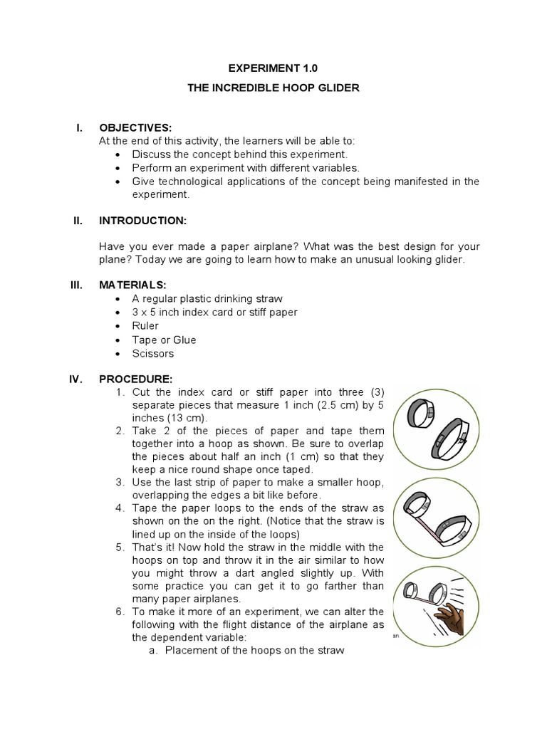 EXPERIMENT 1 - JennyVinagrera | PDF | Aircraft | Transport