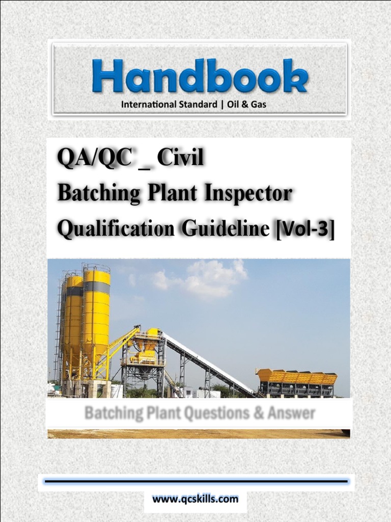 CIVIL QC Vol 03 Batching SS Rxbewu | PDF | Concrete | Physical Sciences