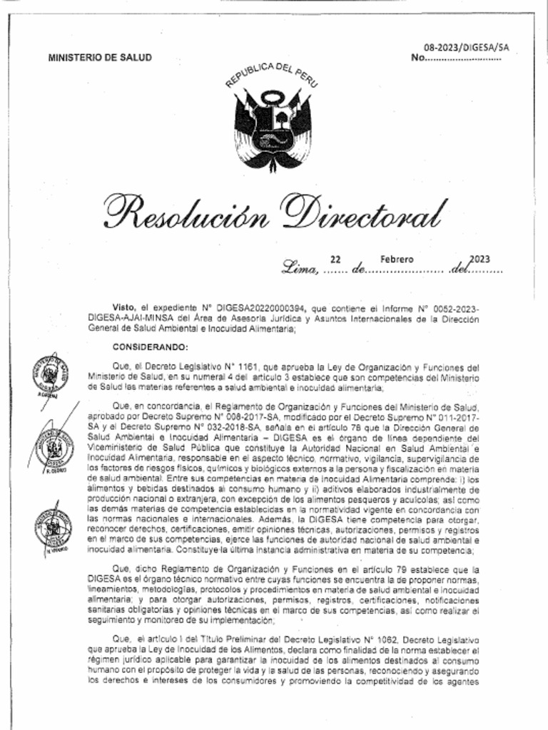 RD 08 2023 Digesa | PDF